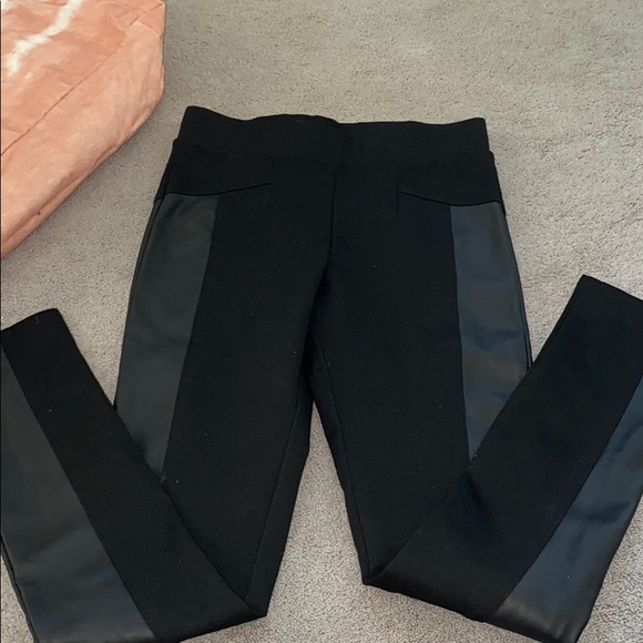 BCBG | Pants & Jumpsuits | Bcbg Soft Leggingpant With Leather Stripped ...